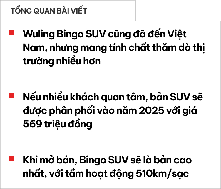 'Mổ xẻ' Wuling Bingo SUV 569 triệu đồng: Nhỉnh hơn Raize, chạy 510km ...