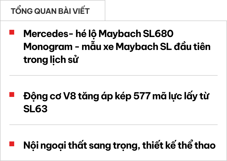 Mercedes-Maybach SL680 Monogram ra mắt: Maybach mui trần 2 cửa đầu tiên ...