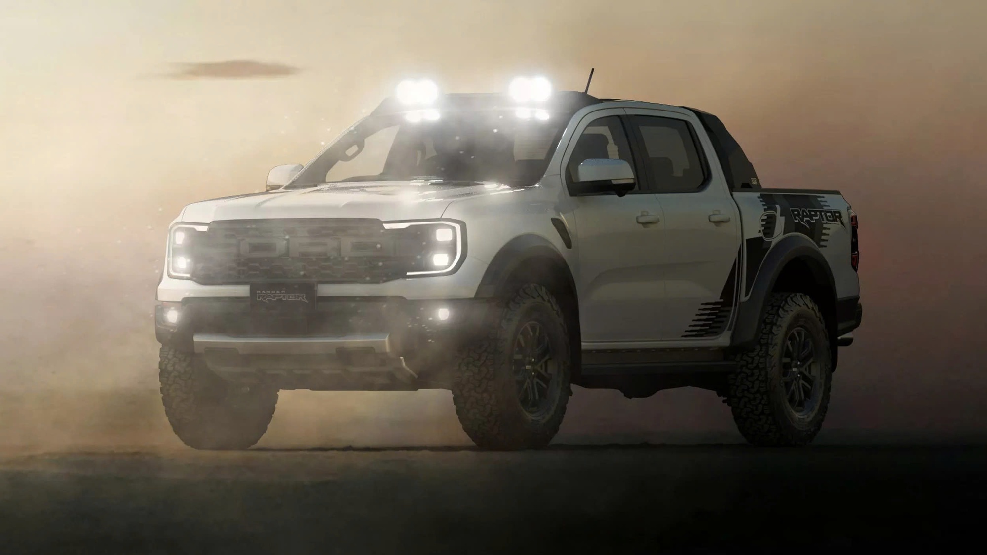 Ford Ranger Raptor tại quốc gia này có bản độ chính hãng: Thêm đèn trợ ...