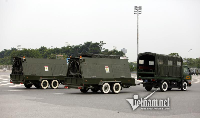 Dàn xe đặc chủng chống đạn của Cảnh sát cơ động HN