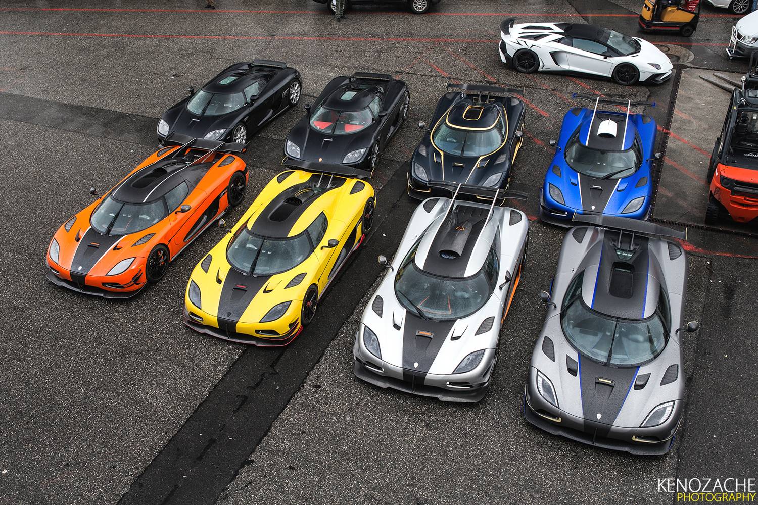 Xem 7 chiếc siêu xe Koenigsegg "đồng thanh" khoe "tiếng thở" tại Thụy Sĩ