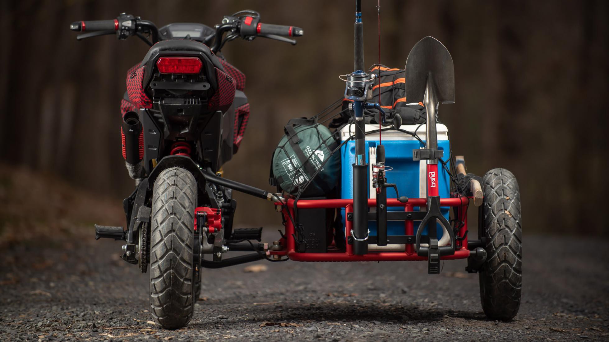 Honda MSX độ thành sidecar 3 bánh cực độc cho dân chơi xe côn tay