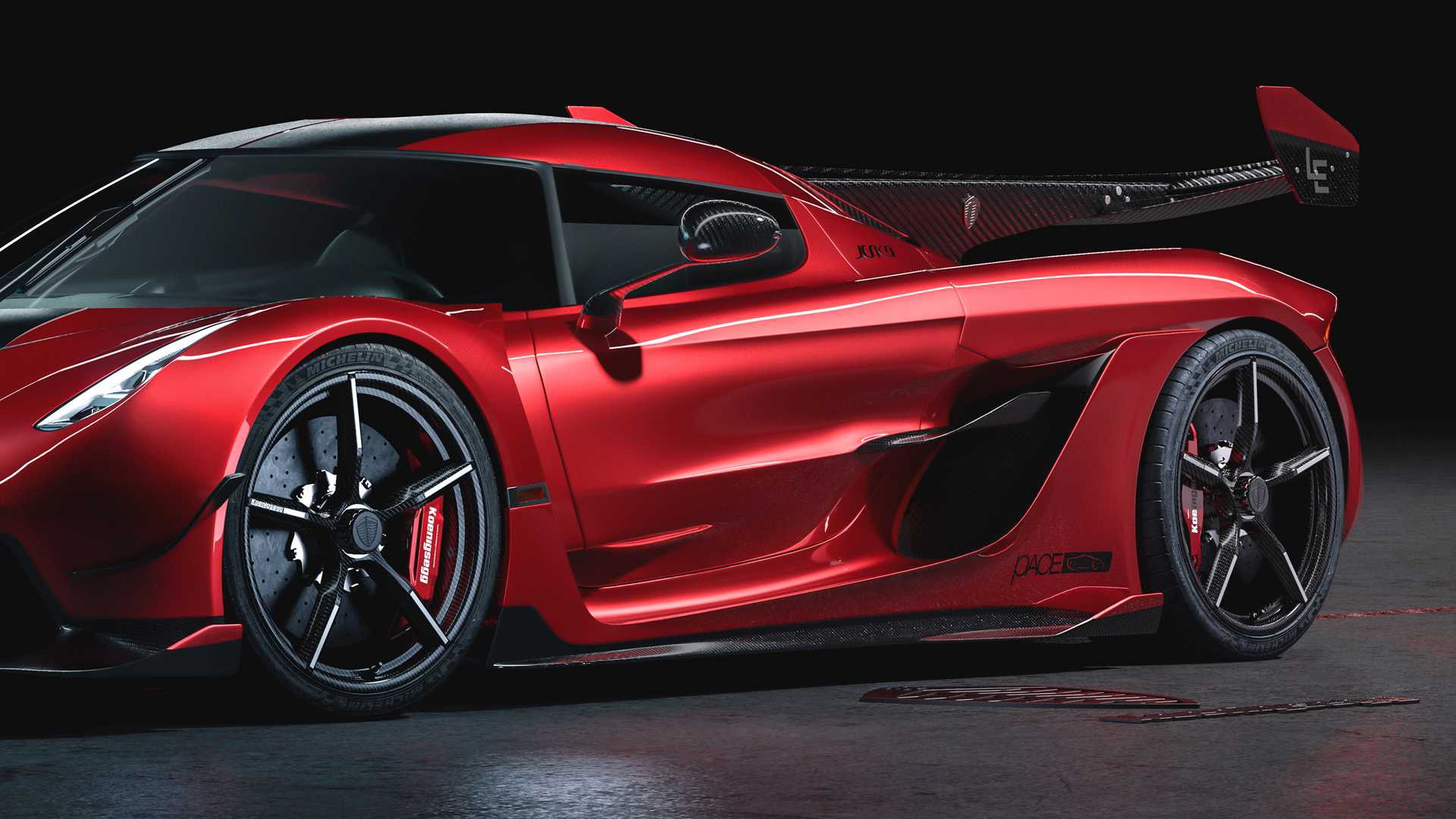 Kỳ phùng địch thủ Bugatti Chiron - Koenigsegg Jesko Red Cherry Edition ...