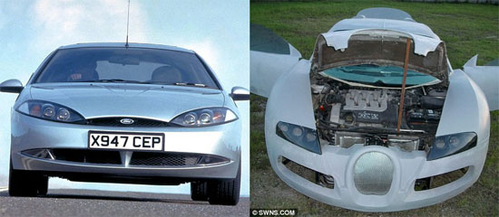 "Hô biến" Ford Cougar thành Bugatti Veyron