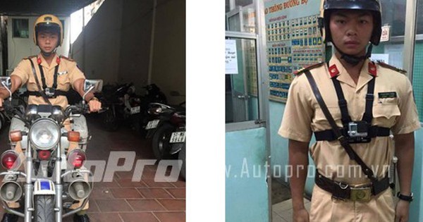 Rò rỉ hình ảnh cảnh sát giao thông trang bị GoPro