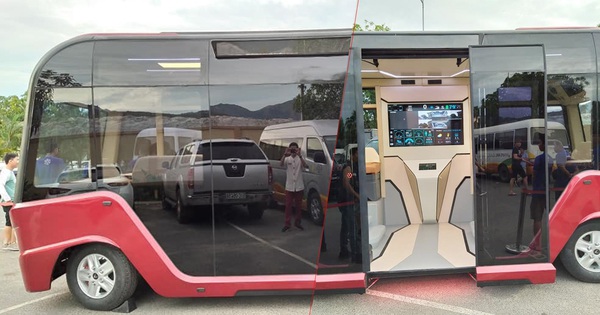 Xe buýt VinFast lộ diện hoàn toàn với ngoại thất toàn kính và nội thất ...