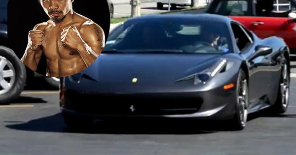 Võ sĩ quyền anh Pacman sánh đôi cùng Ferrari 458 Italia
